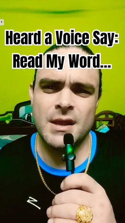 Heard a Voice Say: Read My Word… Then Everything Changed! - YouTube