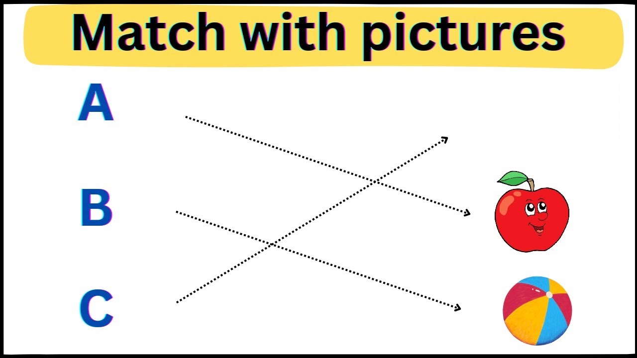Learn abcd, match with pictures, abcd, alphabets,a to z - YouTube