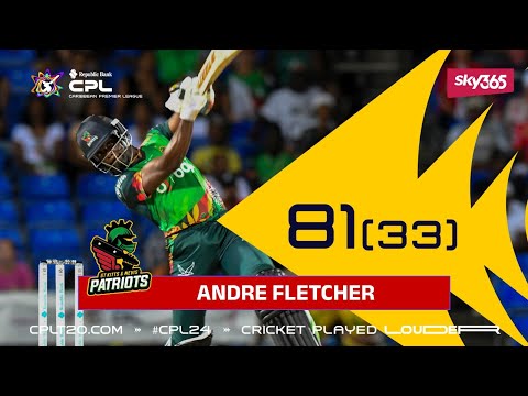 Andre Fletcher's FANTASTIC Batting Innings! CPL 2024