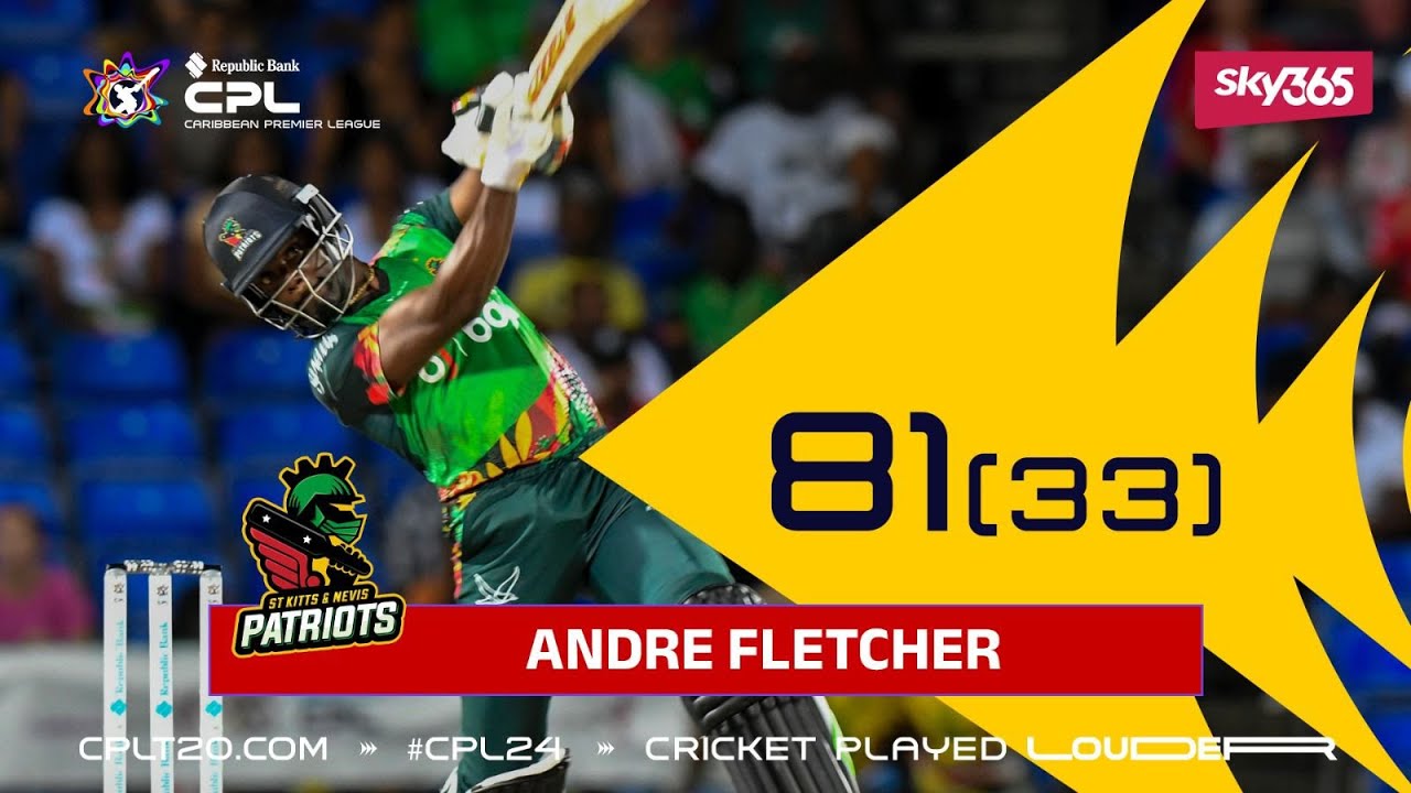 Andre Fletcher's FANTASTIC Batting Innings! CPL 2024 - YouTube