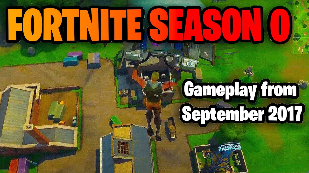 SEASON 0 - Fortnite: Battle Royale - FIRST GAME FIRST WIN - YouTube