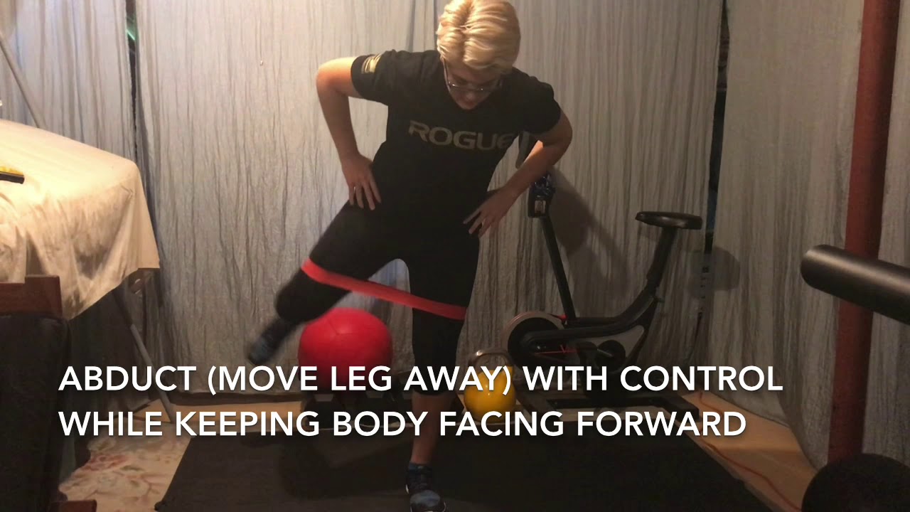 Mini Band Single Leg (SL) Stork Lift - YouTube