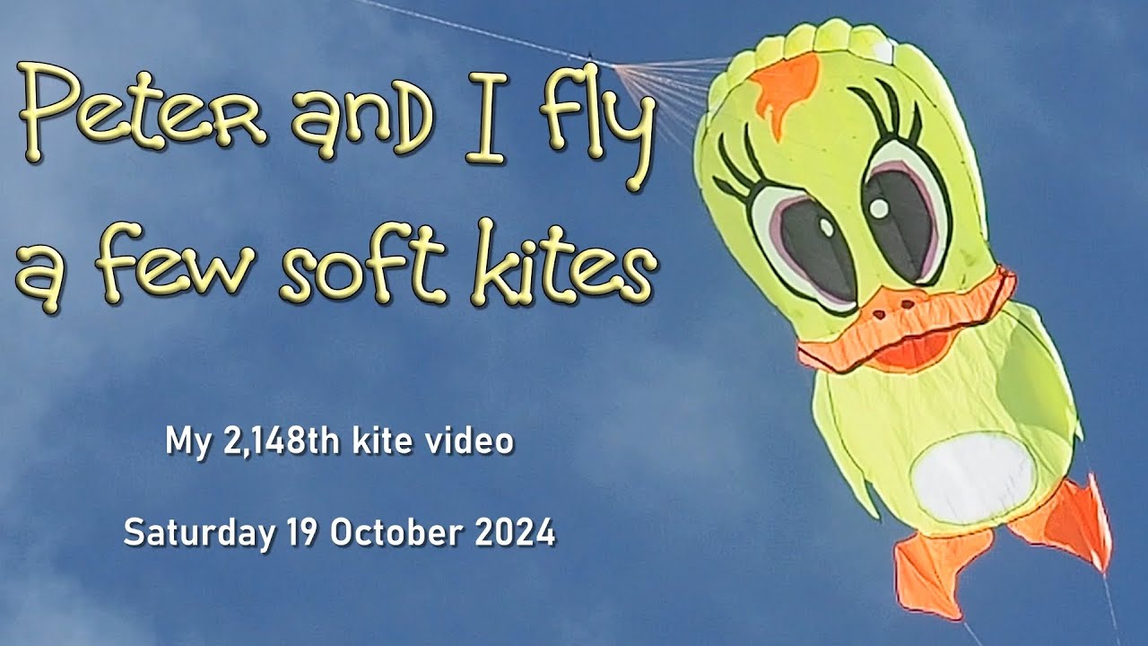 Peter and I fly a few soft kites - YouTube