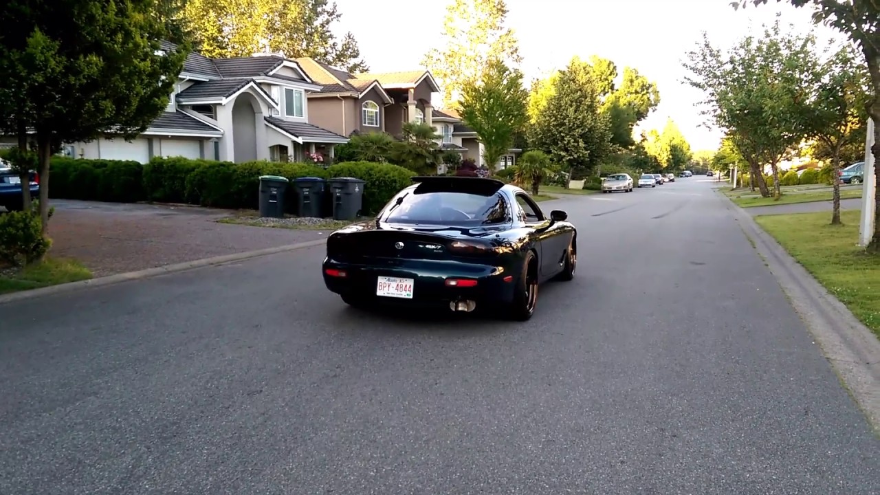 Rx7 burnout - YouTube