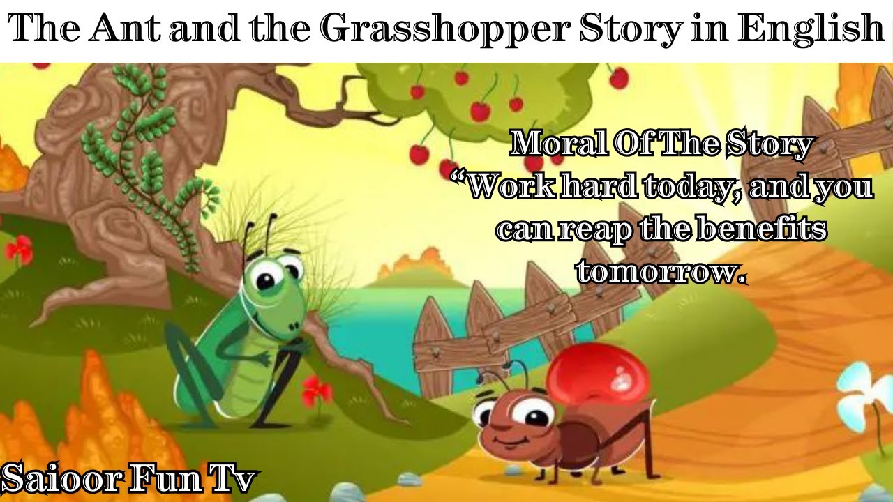 The Lazy Grasshopper and the Ant| Saioorfuntv #kidsstory #kidsvideo # ...