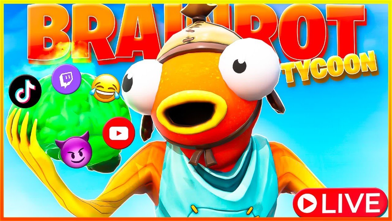 Brainrot Streamer Tycoon Gameplay (Fortnite Creative Map) - YouTube