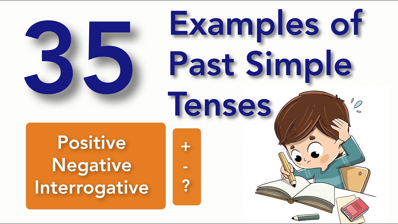 PAST SIMPLE TENSE EXAMPLES | 35 Examples of past Simple Tenses |Grammar ...