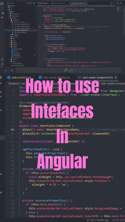 How to use interfaces in Angular #angulartip #cleanarchitecture #typescript #programming # ...