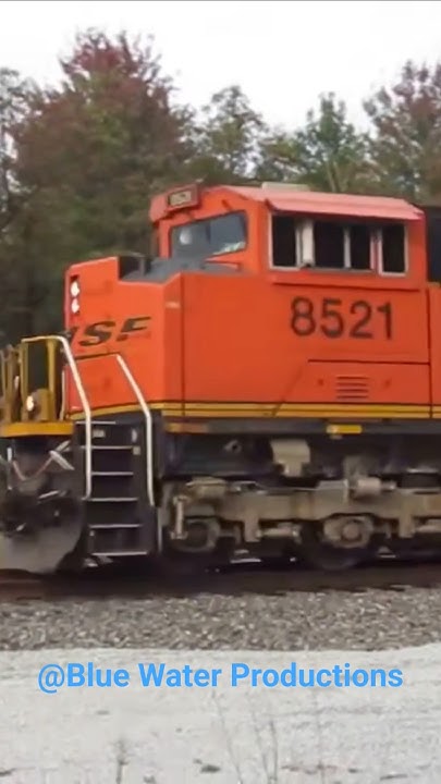 BNSF 8521 Leading a CN Westbound In West Tappan (Kimball), MI (9-25-2025) - YouTube