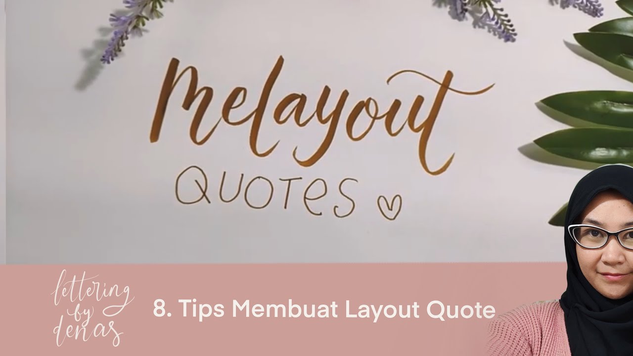 (8/9) Belajar lettering untuk pemula: membuat komposisi kata |melayout ...