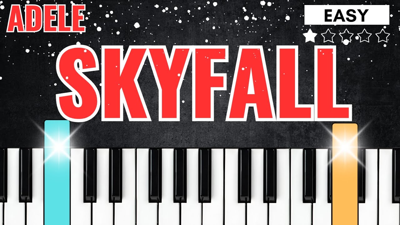 Skyfall, Adele | EASY PIANO TUTORIAL FOR BEGINNERS - YouTube