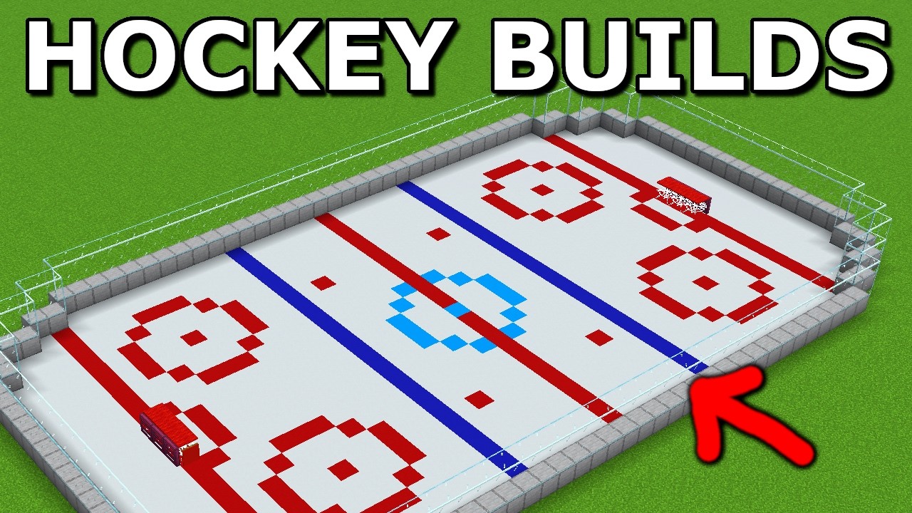 Minecraft: 15+ Hockey Stadium Build Hacks! - YouTube