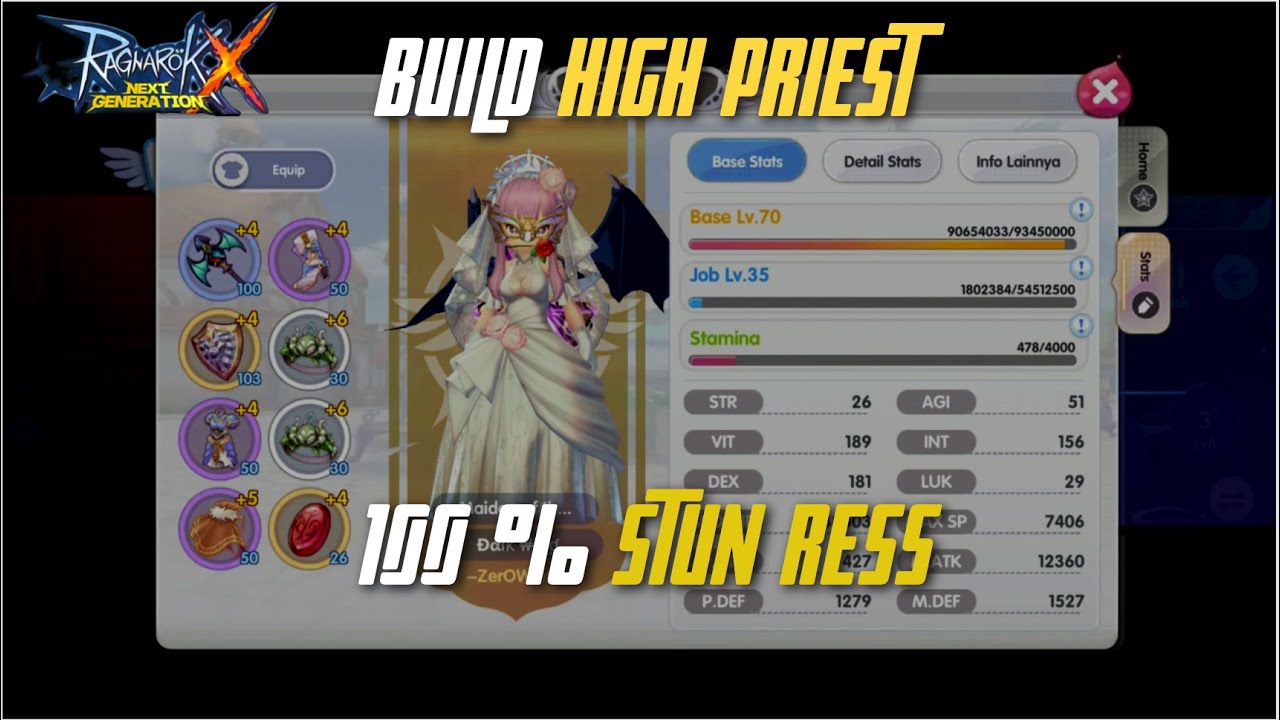 [ROX] Build High Priest Stun Ress 100% | RAGNAROK X : NEXT GENERATION ...