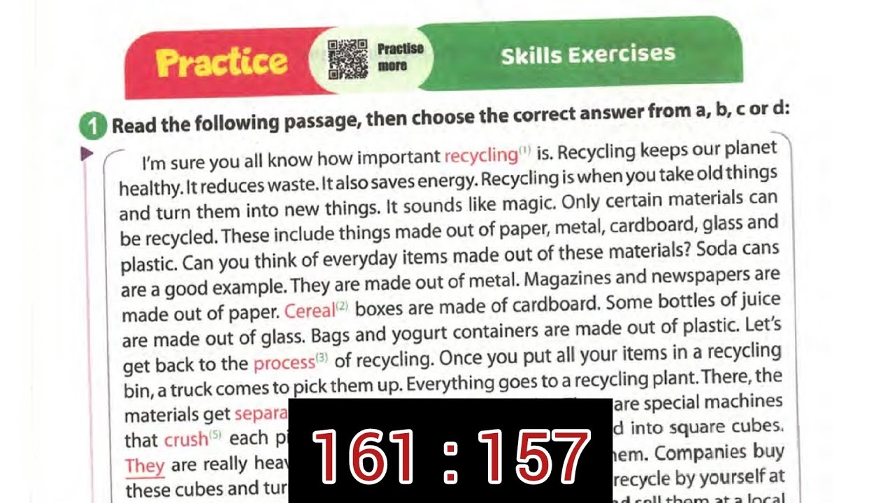 حل من صفحة 157 : 161 تالته ثانوي ترم اول من كتاب جيم gem انجليزي 2024 / علي practice unit 3 ...