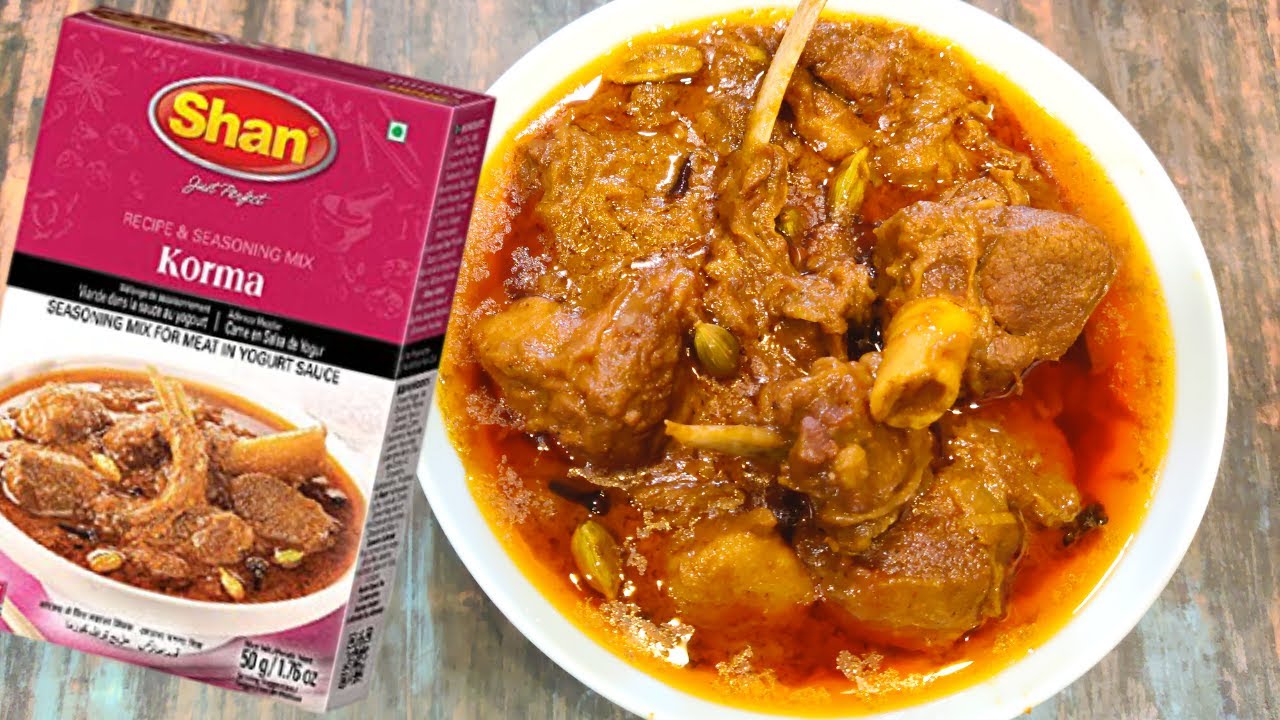 Shan Korma Recipe in Hindi | शान कोरमा मसाला पैकेट से बनाए शादी जैसा ...