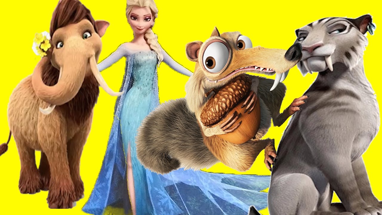 Frozen Elsa Finger Family with Ice age of family nursery rhymes for ...