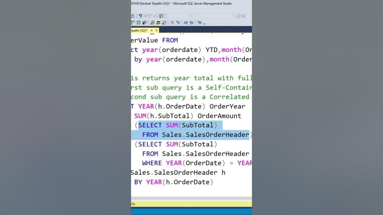 📌 Self-Contained vs. Co-related Subqueries in SQL | Easy Examples & Explanation - YouTube