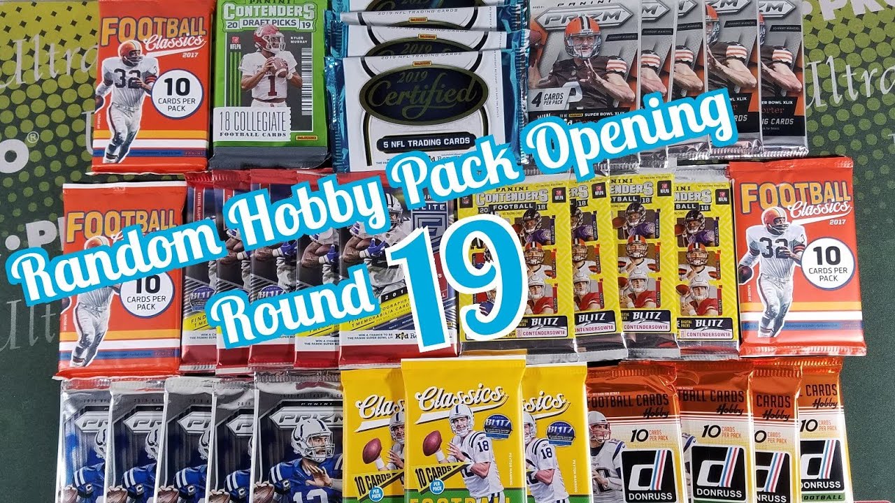 Random Football Card Hobby Pack Opening Round 19 - YouTube