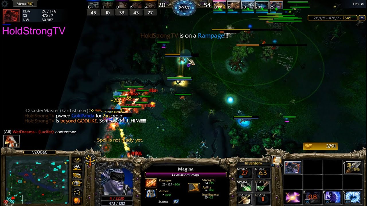 DOTA 1 Anti-Mage Magina Beyond GODLIKE #6 + RAMPAGE - YouTube