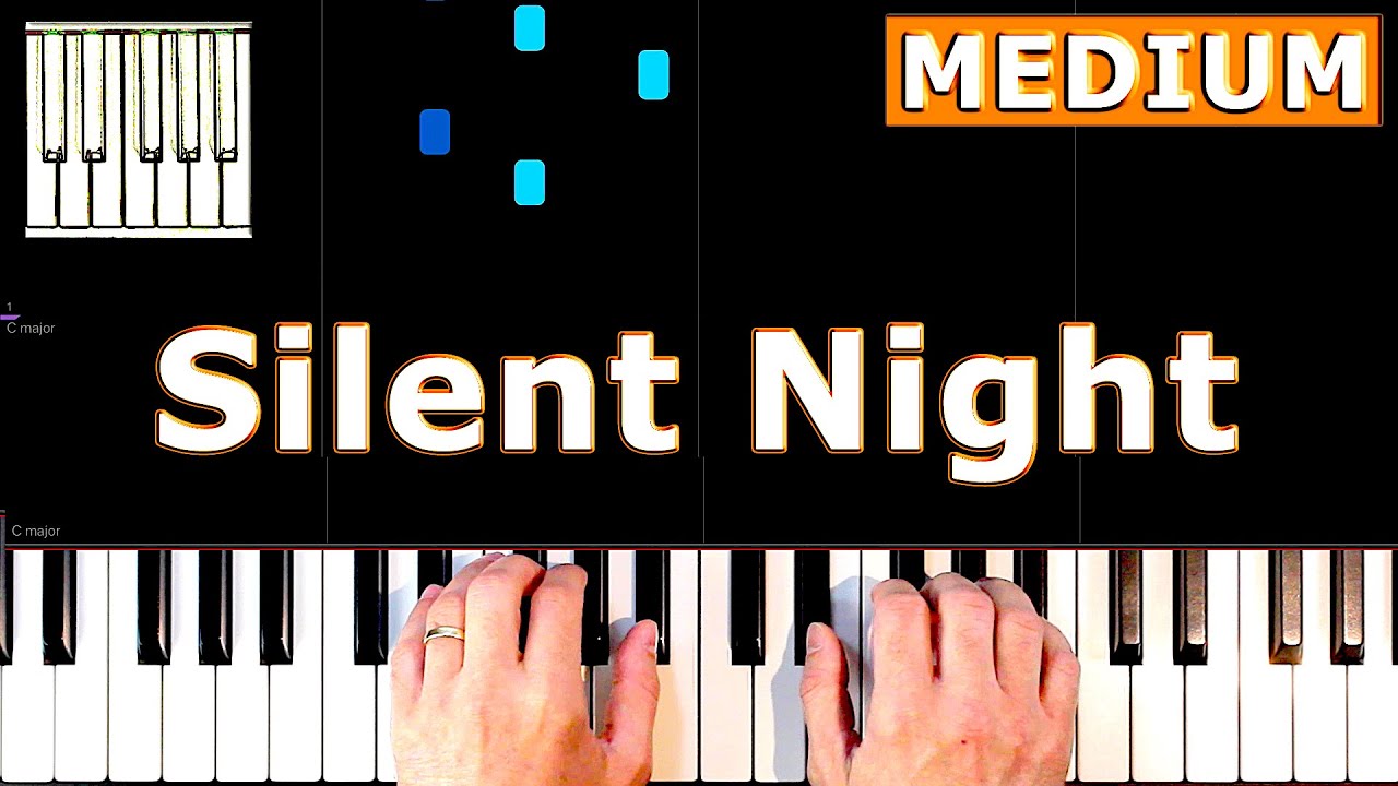 Silent Night - Piano Tutorial MEDIUM - YouTube