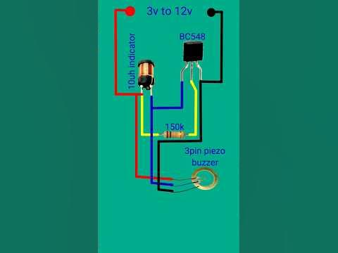 how to make single piezo buzzer circuit diagram#electrical - YouTube