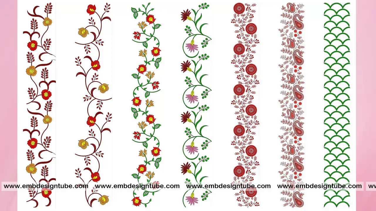 50 AllOver Embroidery Designs | October 2019 Bulk Download - YouTube