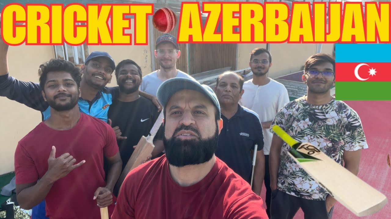 First Hard Ball cricket practice in Baku Azerbaijan | Azerbaijan sports | @angrysheri - YouTube