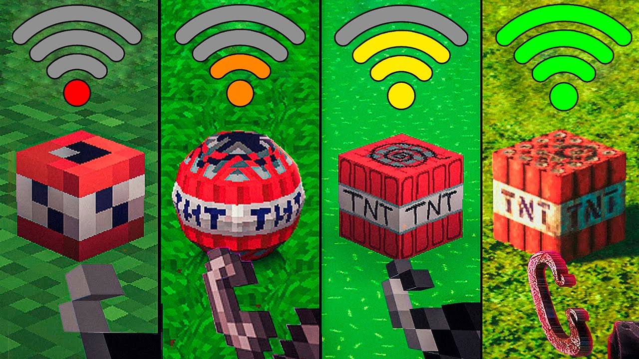 tnt with different Wi-Fi in Minecraft - YouTube
