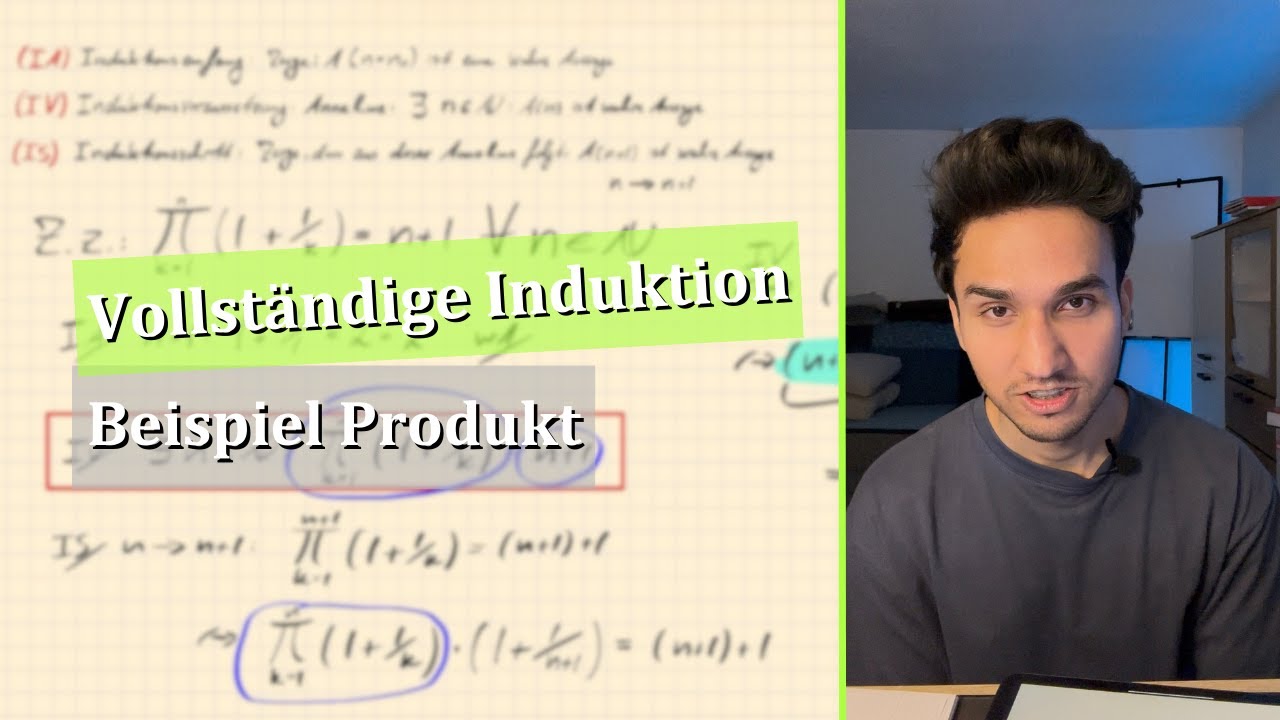 Vollständige Induktion | Beispielaufgabe Produkt | Induktionsbeweis ...