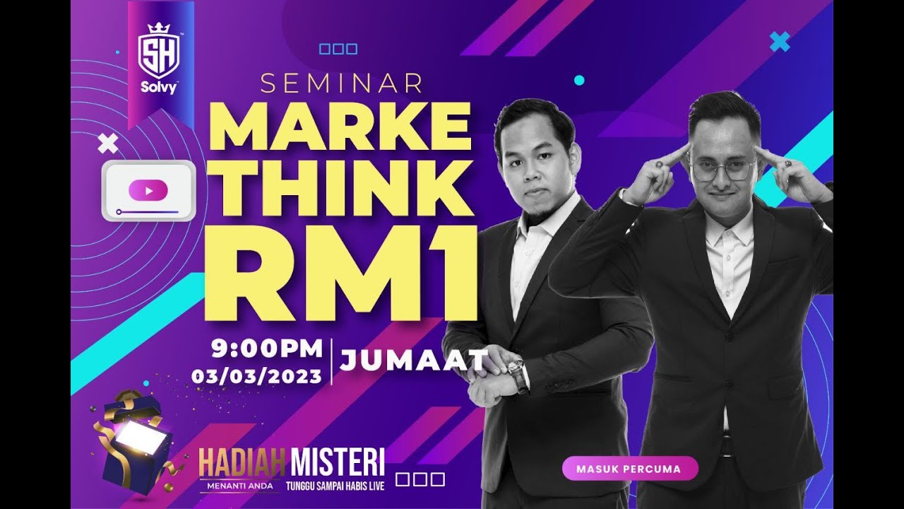 Seminar RM1 Marketing | Tarik Followers ke FB Page guna FB Reels - YouTube