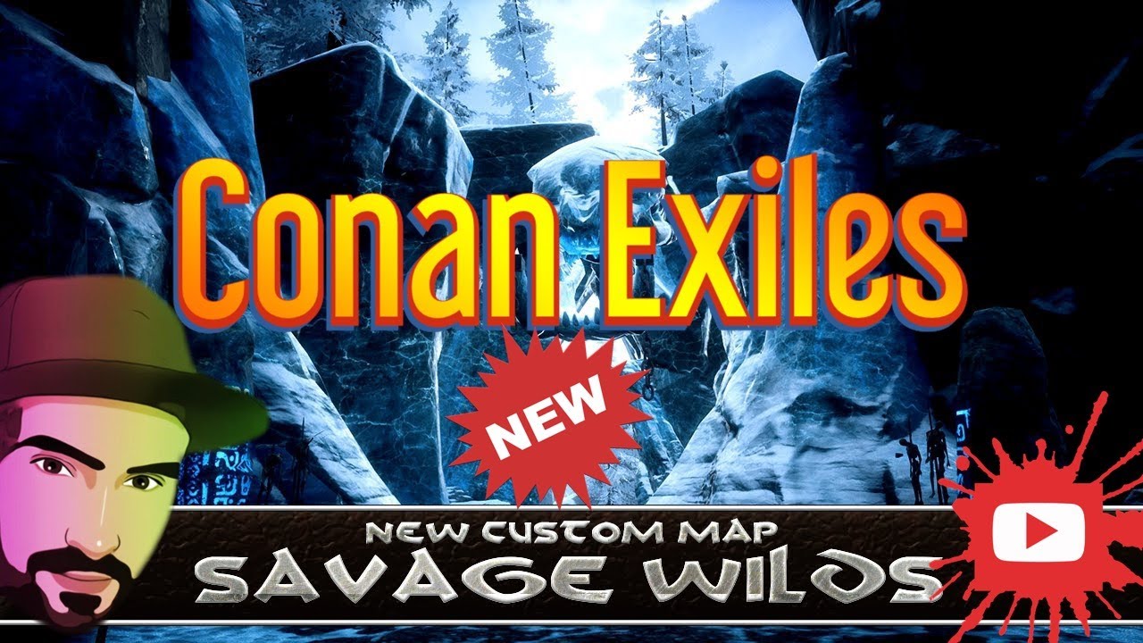 CONAN EXILES NEW MAP! || SAVAGE WILDS || Resource hunting BRIMSTONE ...
