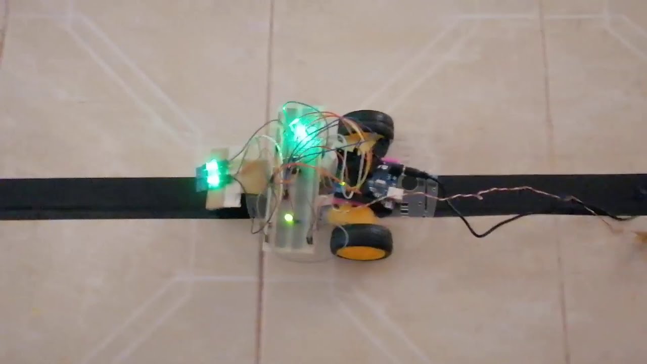 Carro seguidor de lineas con Sensor Tcrt5000 y IC L293D - YouTube