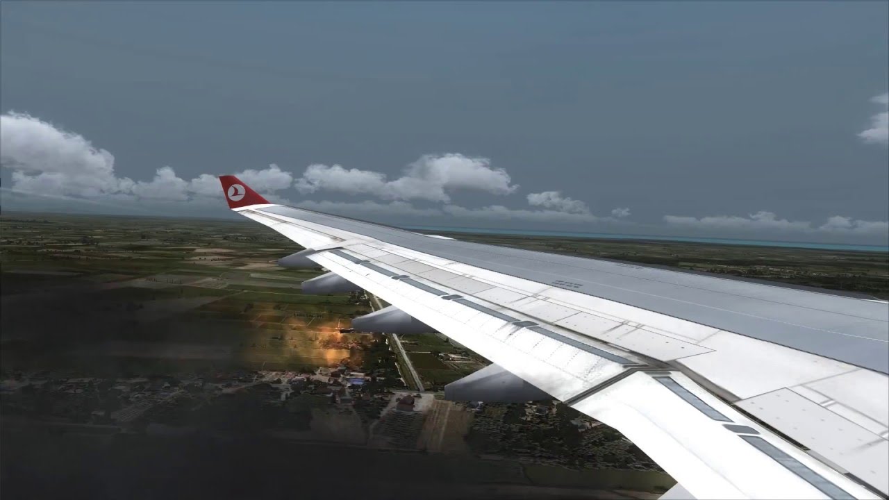 A340-300 crash at Jakarta - YouTube