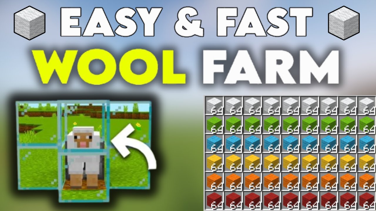 NEW EASY AUTOMATIC WOOL Farm In MINECRAFT 1.21 ( Tutorial ) - (Working ...