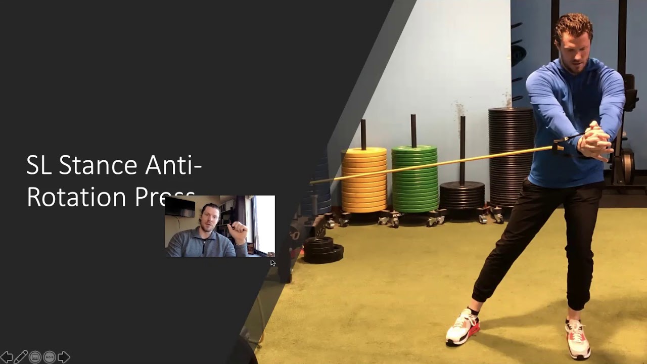 Single Leg Stance Anti Rotation Press - YouTube