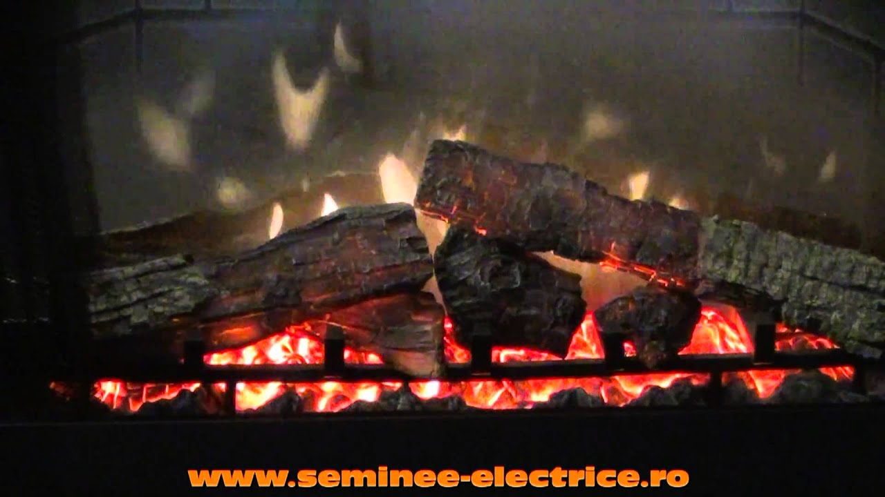 Efect de flacara 3D in seminee electrice Dimplex - YouTube