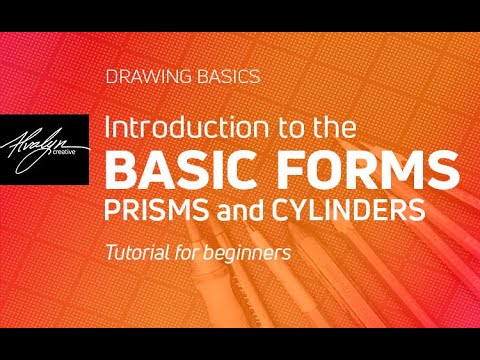 Drawing Basic Forms: Prisms and Cylinders (for beginners - YouTube