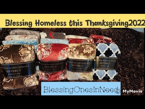 Blessing Homeless People..Act of Kindness this Thanksgiving... Grateful ...