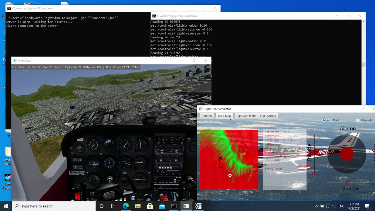 Advanced Software Development- FlightGear Simulator - YouTube