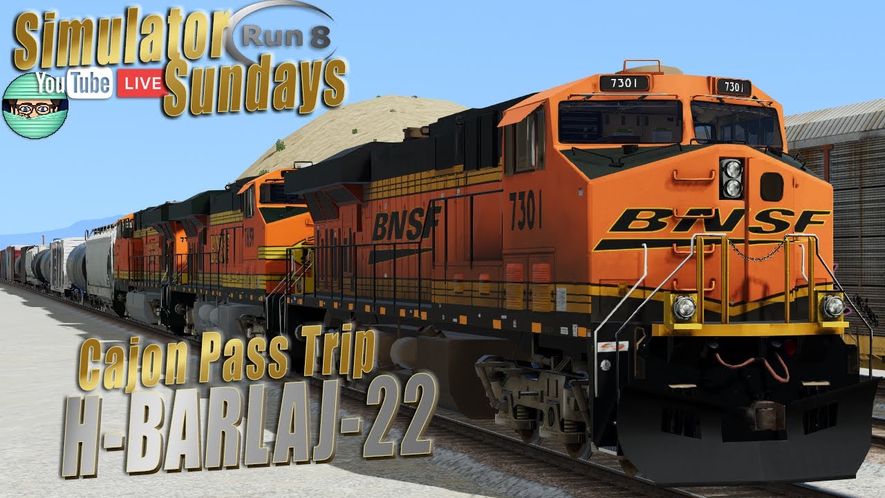 Run 8 Live | BNSF Cajon Pass | H-BARLAJ-22 - YouTube