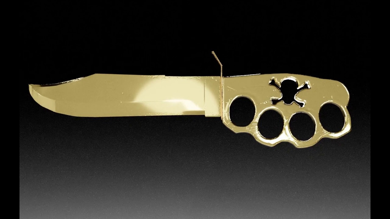 Golden Knife. first Blender animation - YouTube