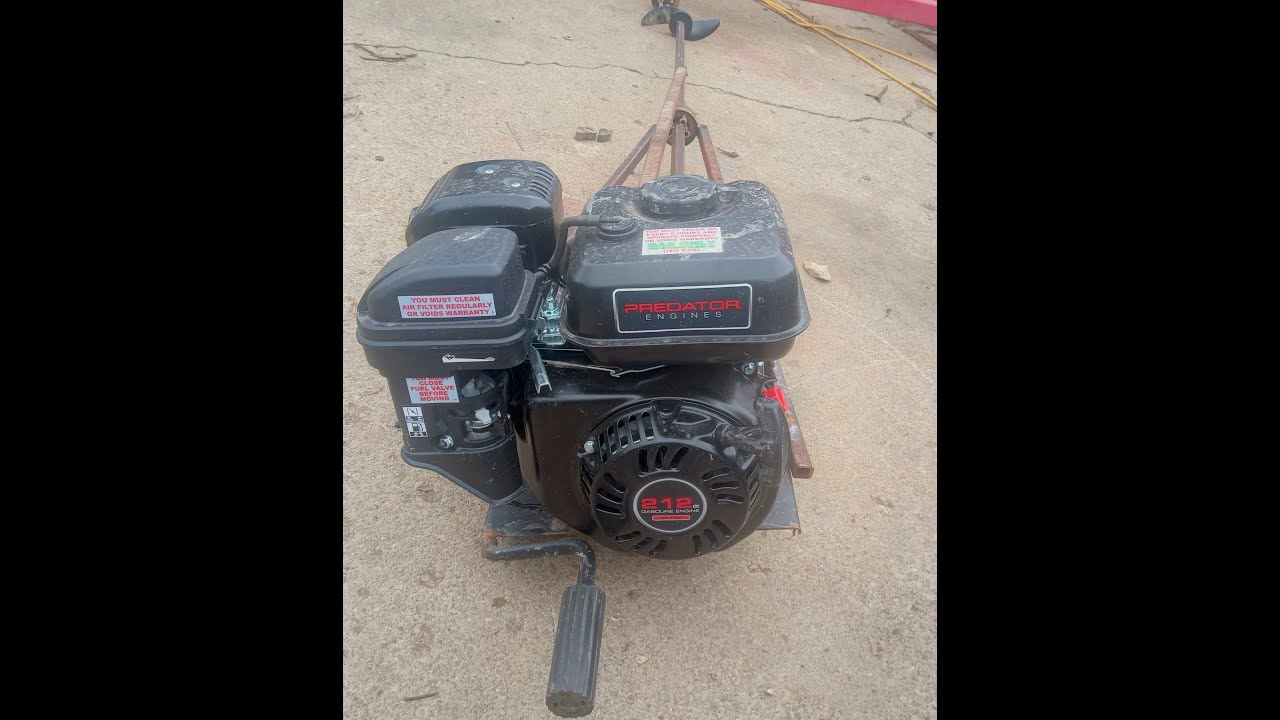 home built outboard! parts used: predator 212 and scrap metal. long ...