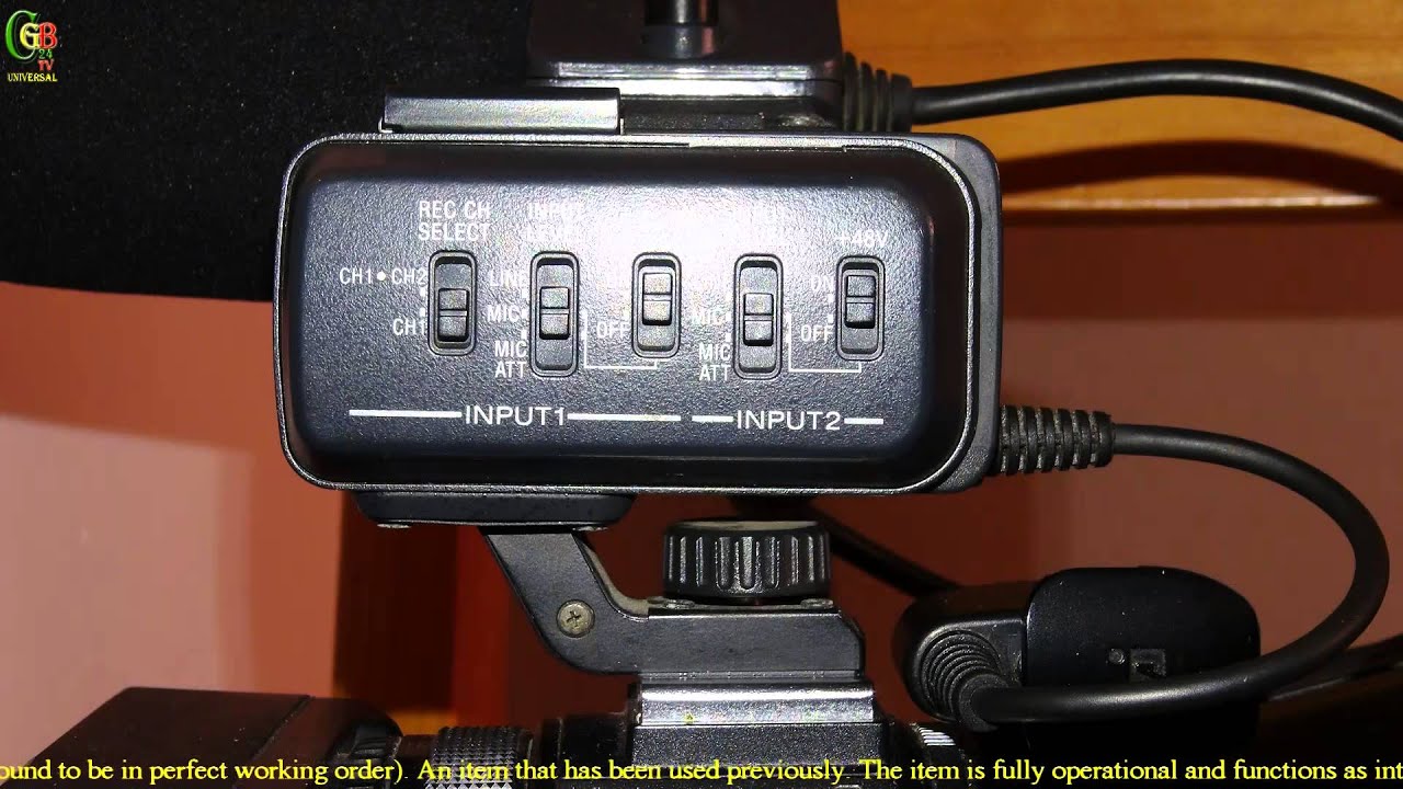 Sony HVR A1C HDV DVCAM 1080i Professional Camcorder - YouTube