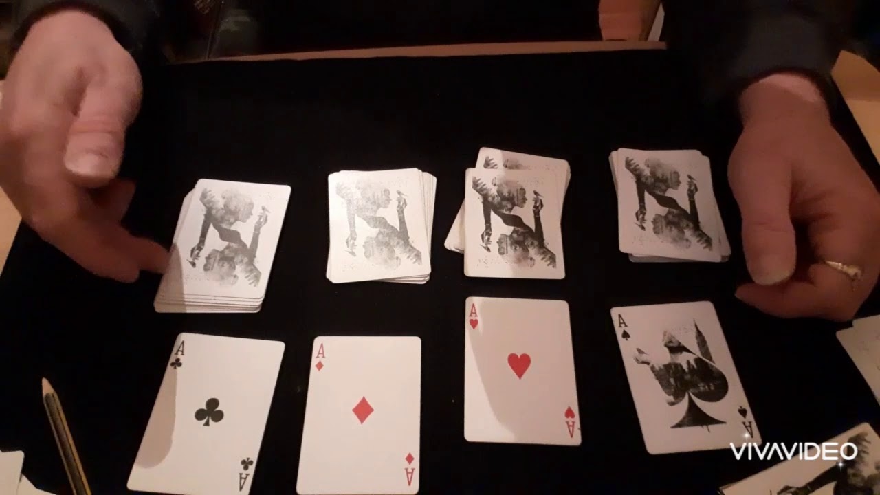 Halo Aces#2 Tutorial/Harry Lorayne. Card Mat Tutorials. - YouTube