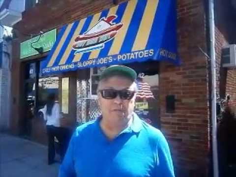 Nick Belmonte of Gourmetreviews.net enjoys the Hot Dog Hut in North ...
