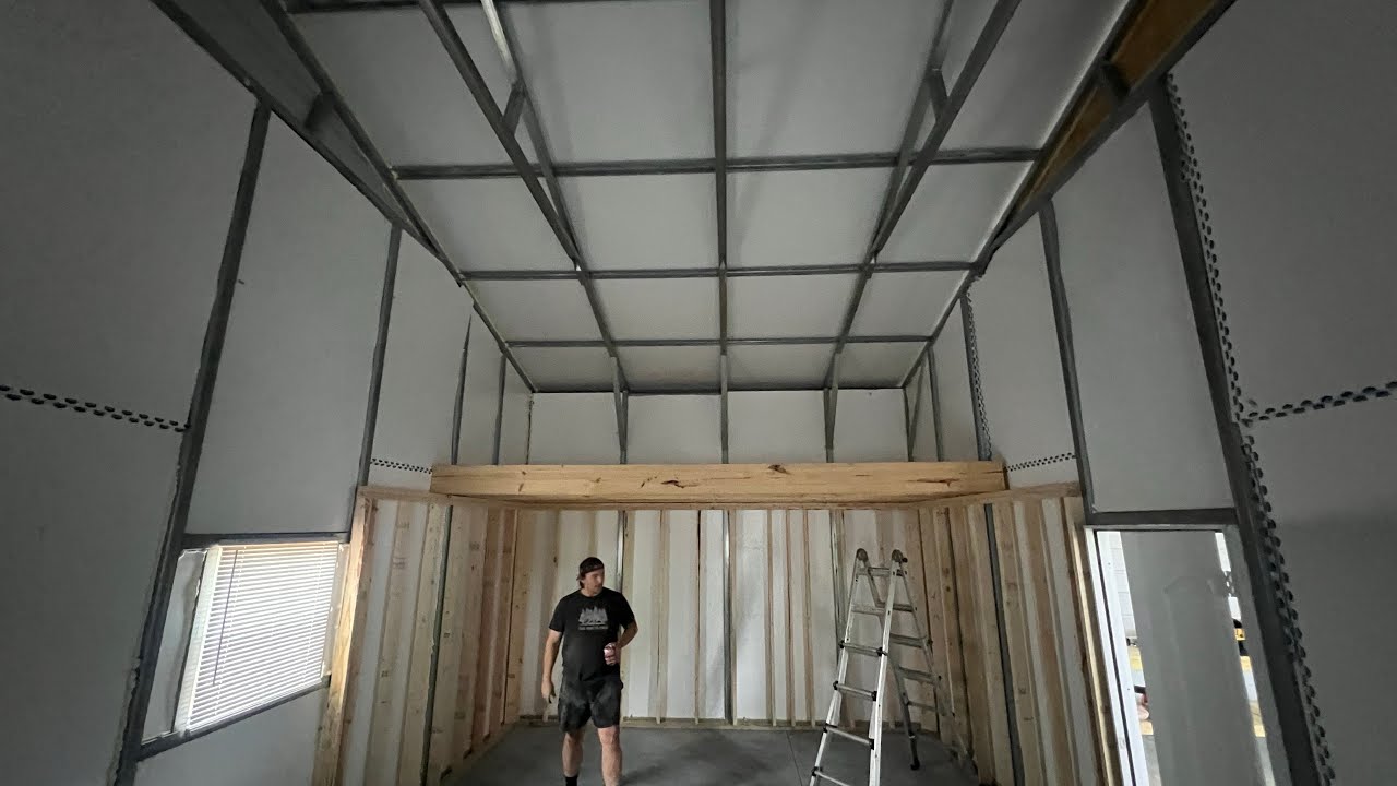 From Metal Building to DIY Off-Grid Hunting Cabin | Part 3: Framing the ...