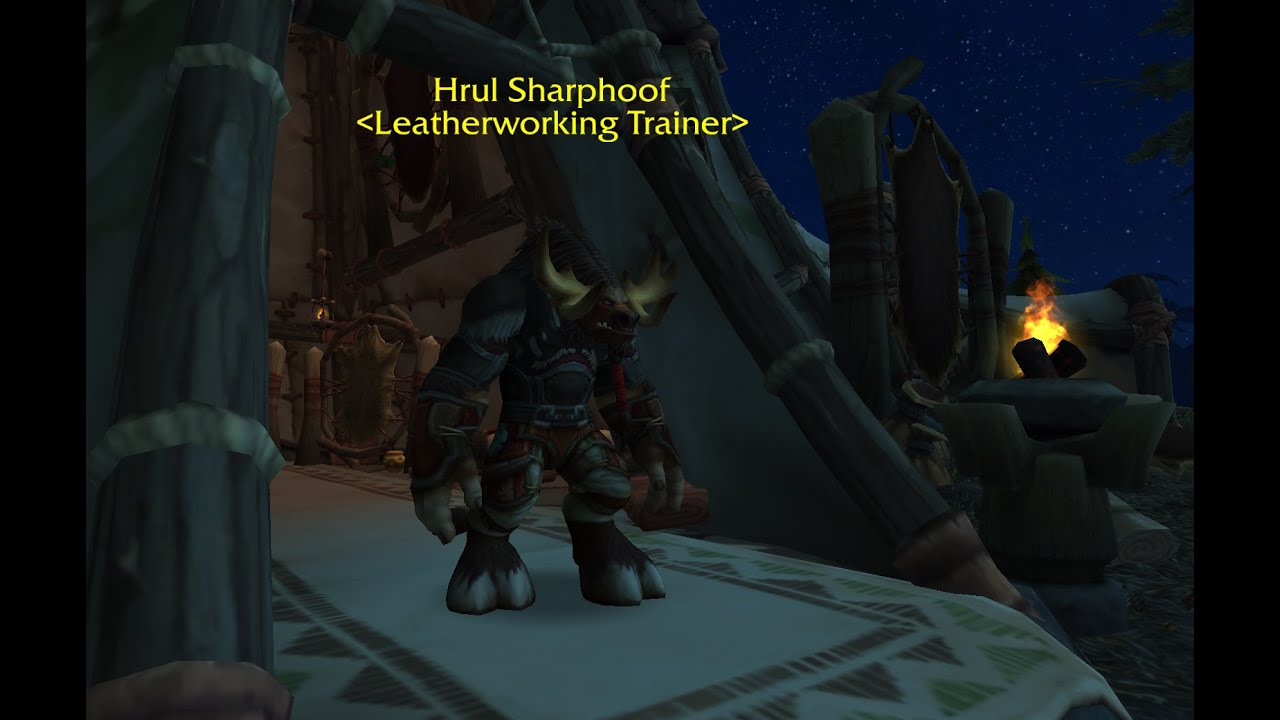 World of Warcraft Tauren Tanning / The Final Lessons Leatherworking ...