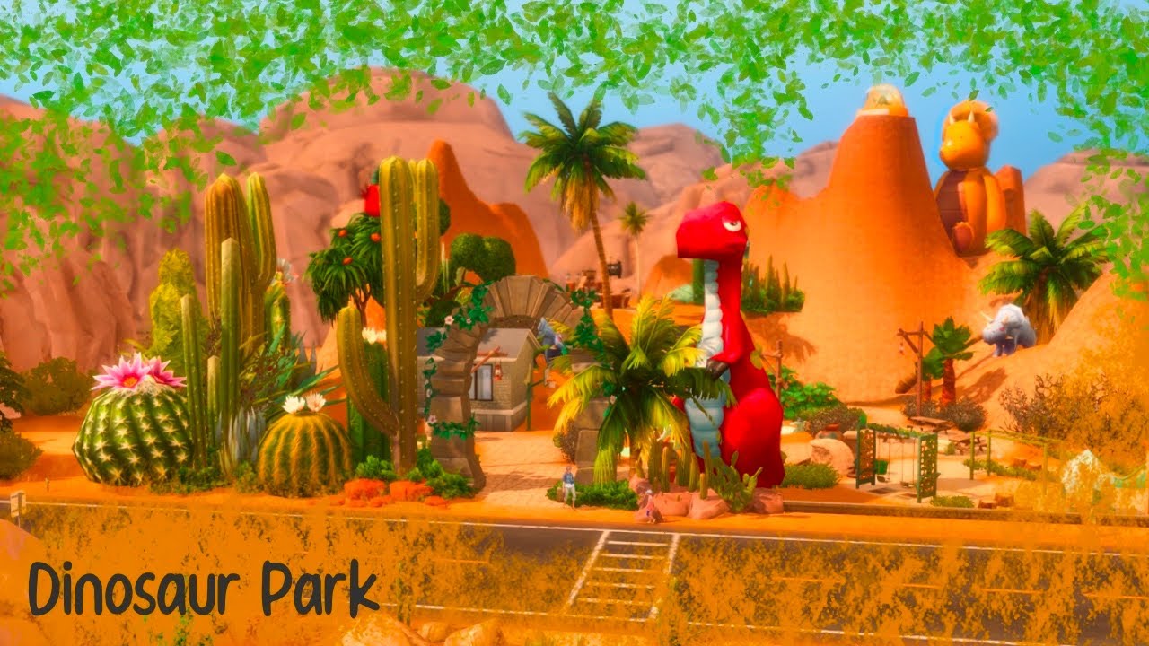 Dinosaur Park Speed Build - The Sims 4 - YouTube