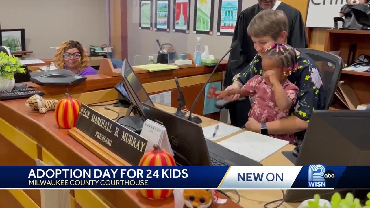 24 kids officially welcomed into families on Milwaukee County's annual ...