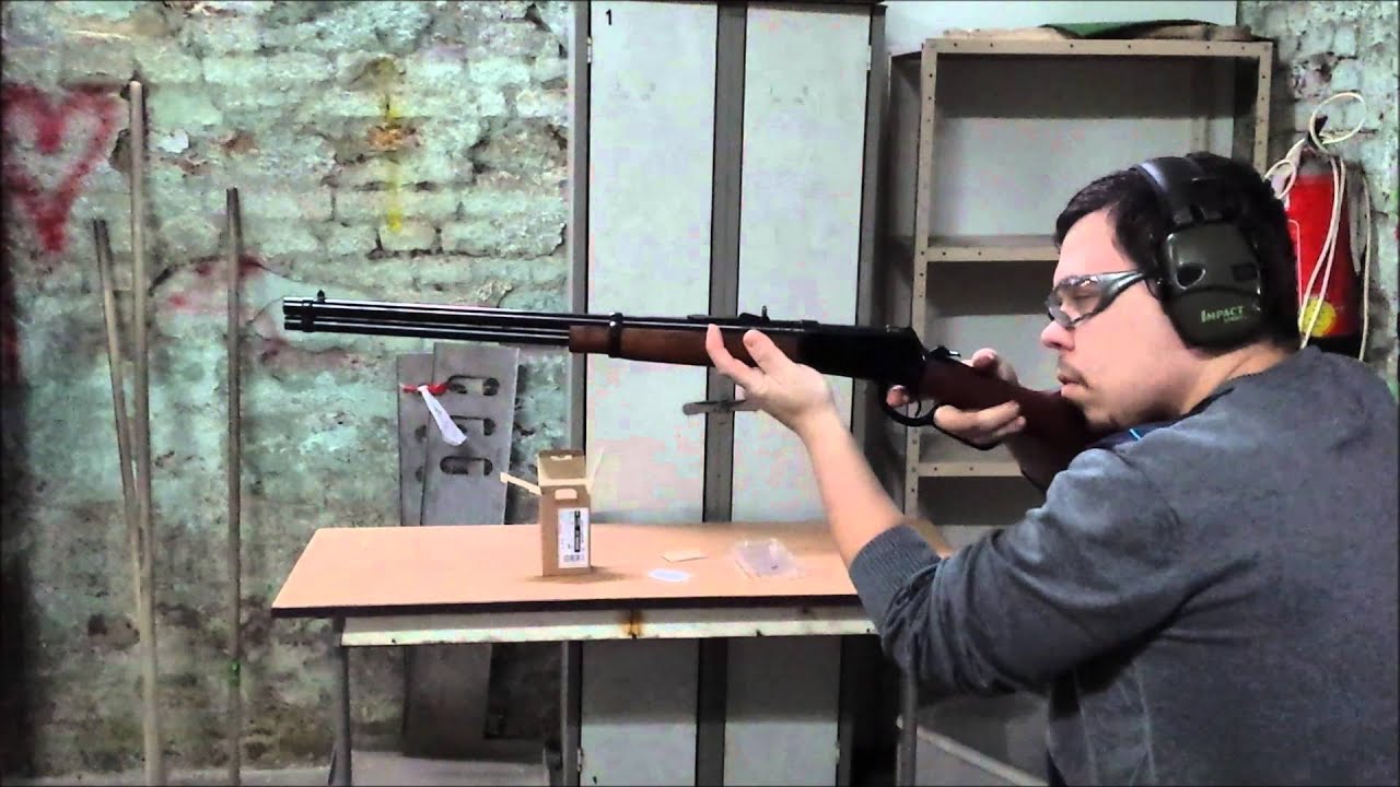 Shooting Rossi Puma .357 Magnum Lever-action rifle - YouTube